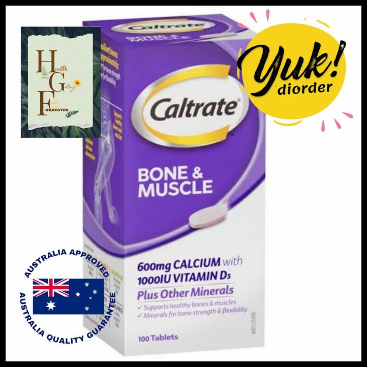Jual Caltrate Bone & Muscle Health Calcium, Vit D 100 Tablet | Shopee ...