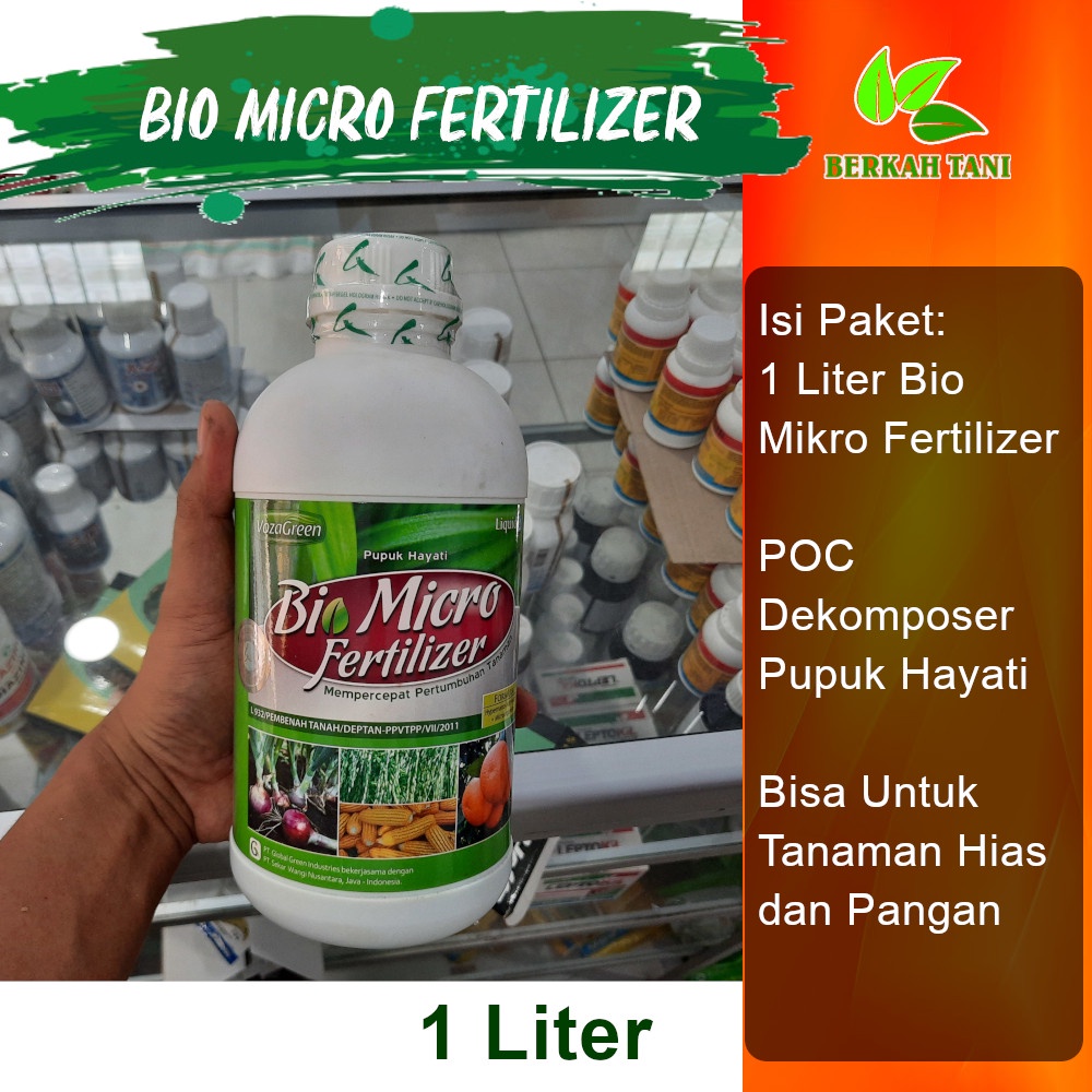 Jual BioMikro BioMicro Fertilizer 1 Liter Pupuk Hayati Dekomposer ...
