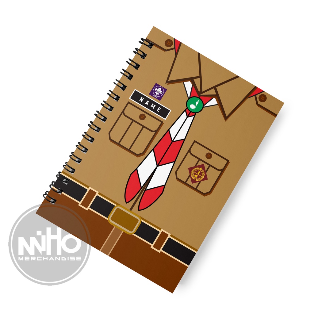 Jual Notebook Custom PRAMUKA COWOK Kertas HVS / Hardcover / 60 lembar ...