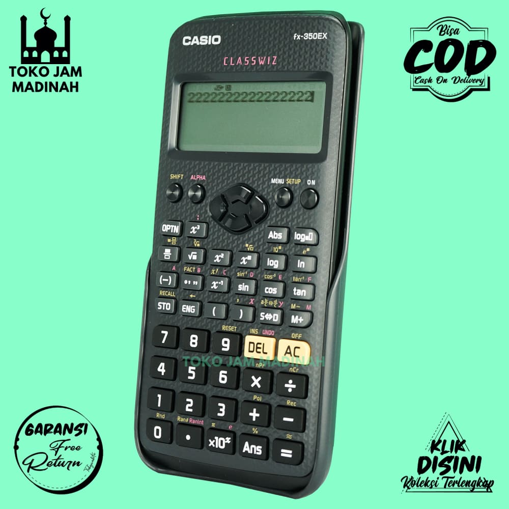 Jual Kalkulator Basic Peralatan Sekolah Modern Bagus Casio FX-350 ES ...