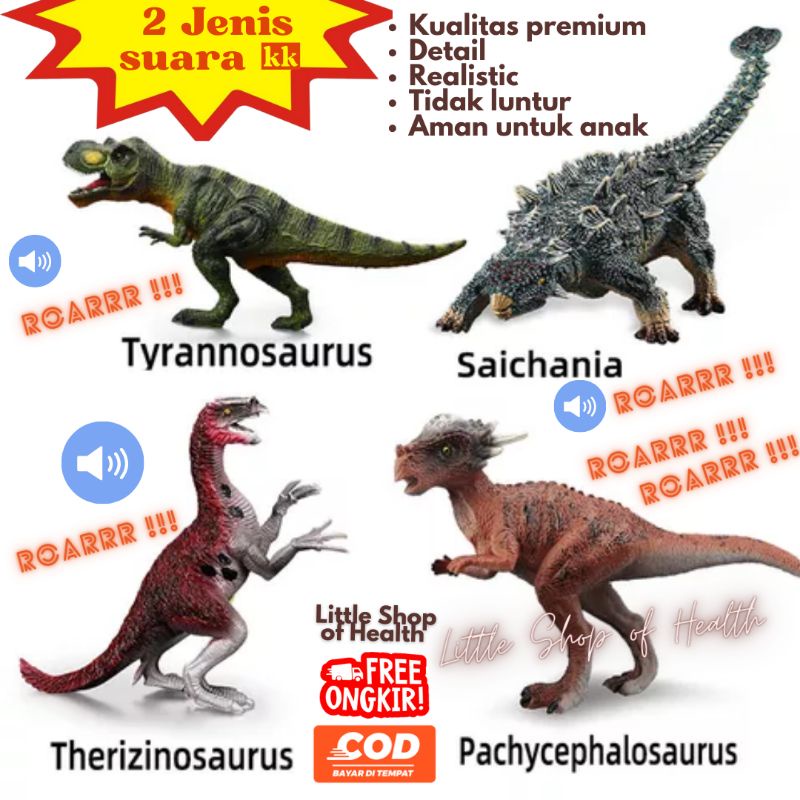 Jual MAINAN DINOSAURUS Realistic dengan suara bunyi Dinosaurus ...