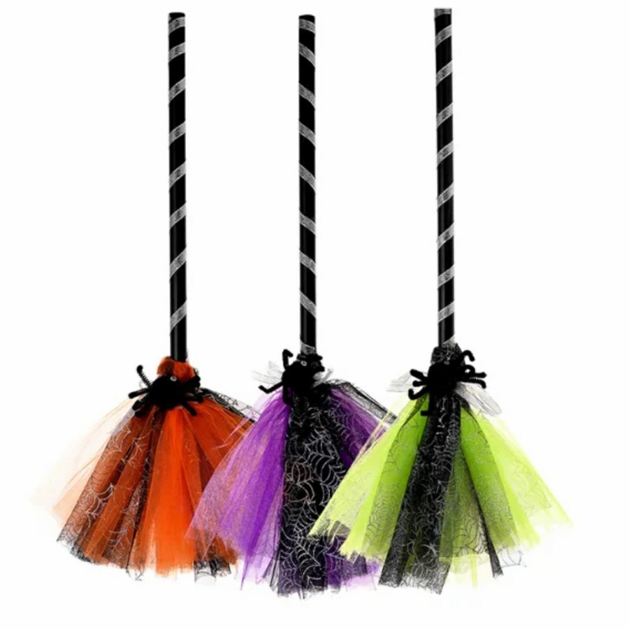 Jual Witch broomstick spider web tulle Sapu terbang penyihir halloween ...