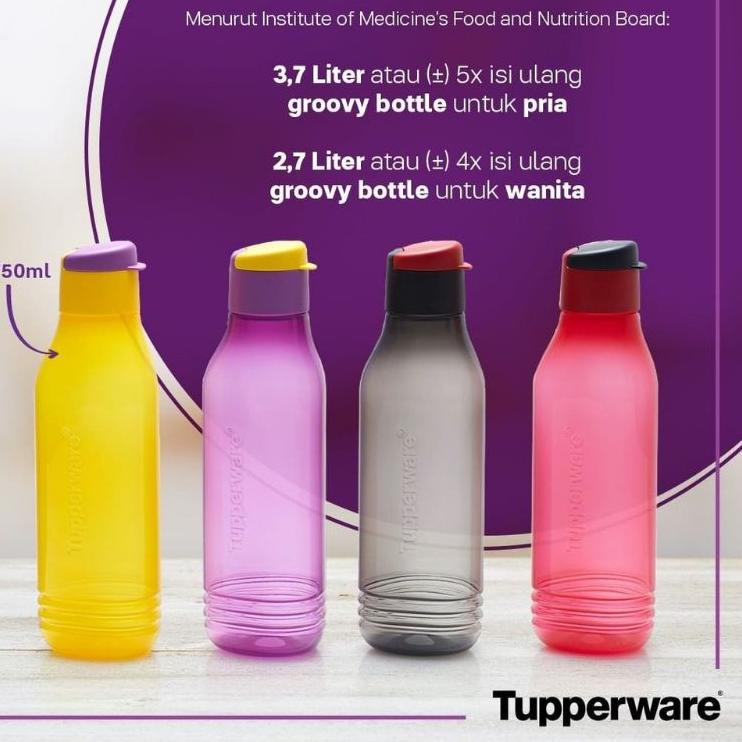 Jual (COD-"NE" eco 500ml tutup ulir / eco ulir 310ml /eco botol grovy 750ml tupperware/eco 1 ...