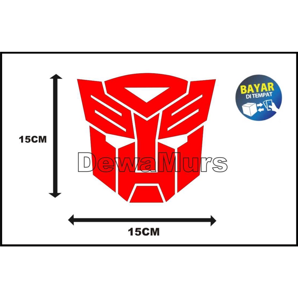 Jual Sticker Cutting Logo TRANSFORMER Sticker Gambar TRANSFORMER Cocok ...