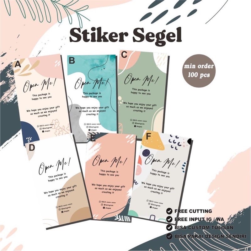 Jual [Bisa Custom] Sticker Segel / Segel Box / Seal Box / Sticker ...