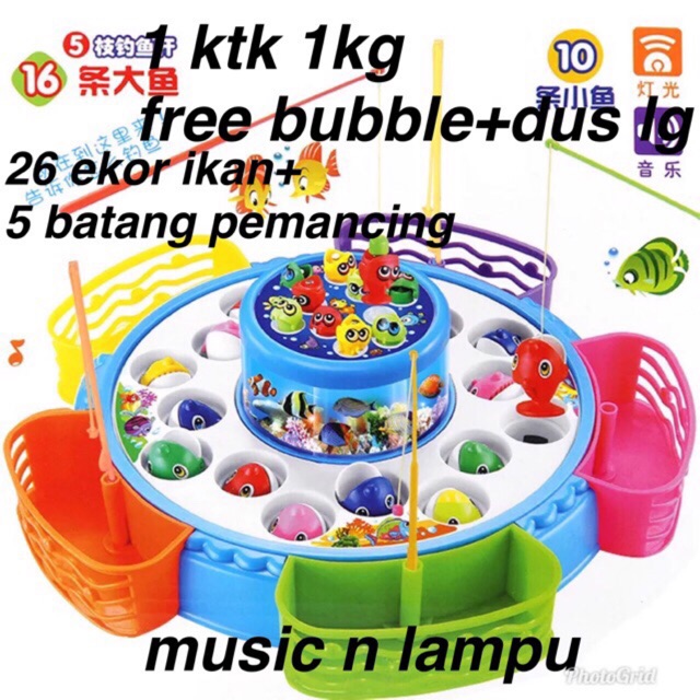 Jual (FC) 2529 mainan mancing ikan anak/ fishing game/kado anak ...