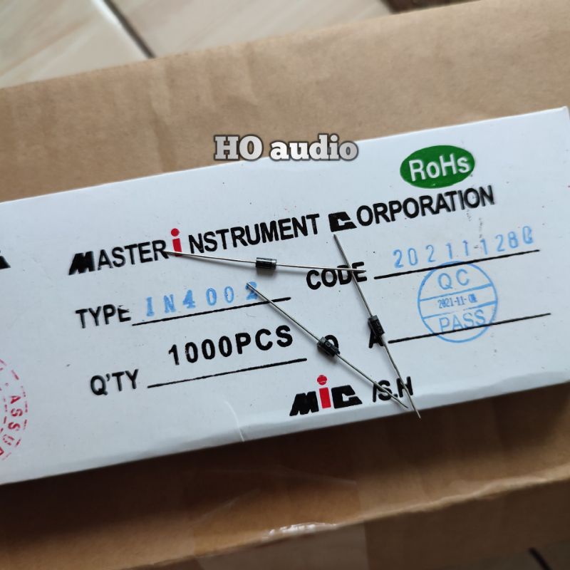 Jual dioda 1a in4002 mic diode in 4002 1 ampere | Shopee Indonesia