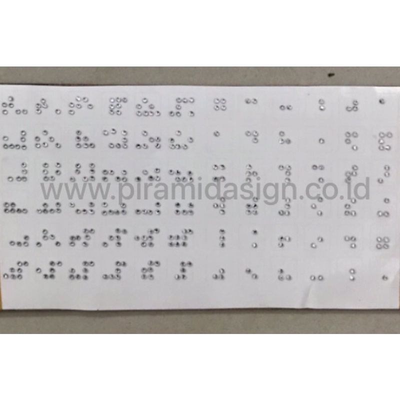 Jual Sticker keyboard braille low vision | Shopee Indonesia