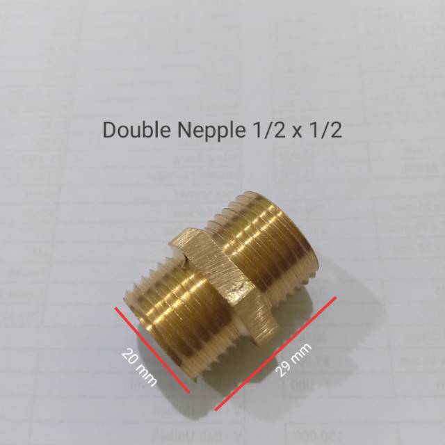 Jual Double nepple 1/2 x 1/2 | Shopee Indonesia