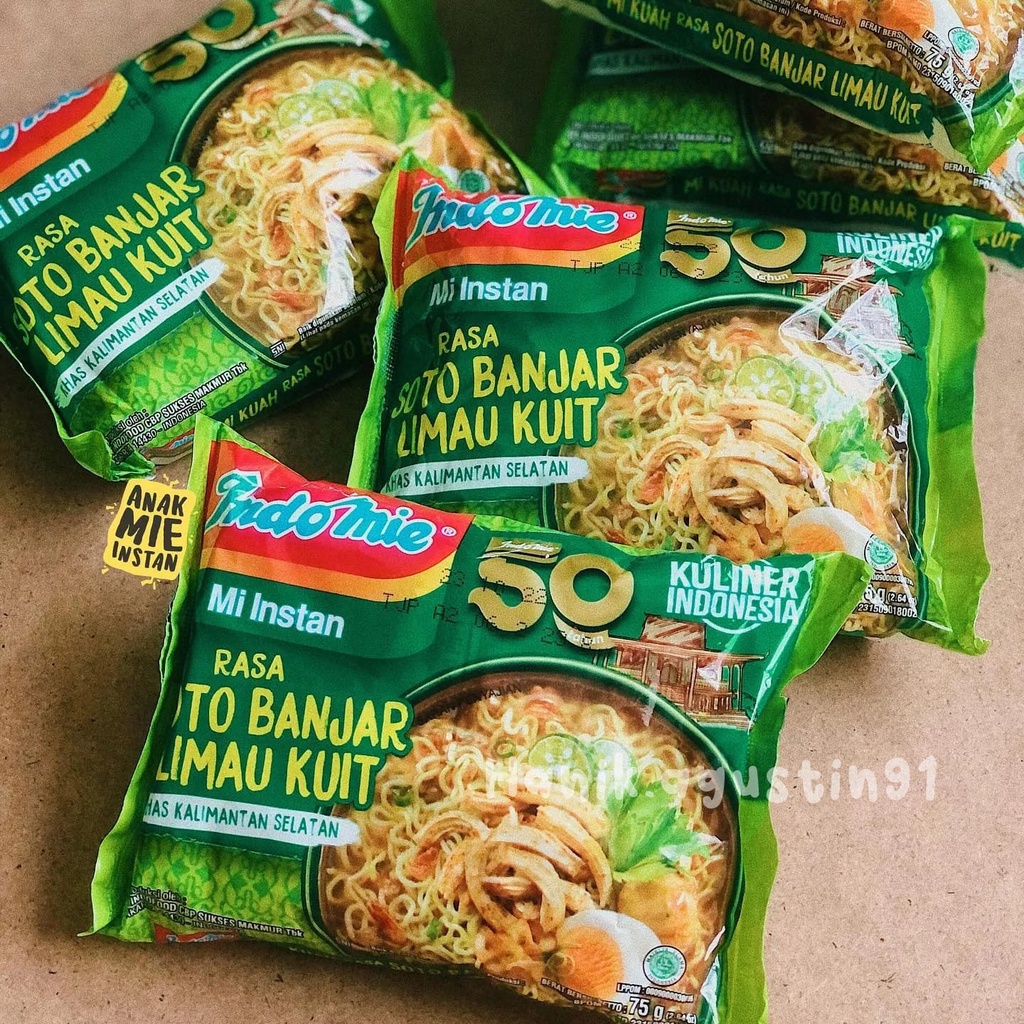 Jual Indomie Soto Banjar Limau kuit Khas kalimantan selatan 75Gr ...