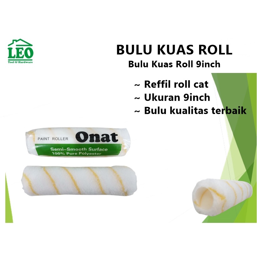 Jual Bulu kuas roll 9 in inch refill | Shopee Indonesia