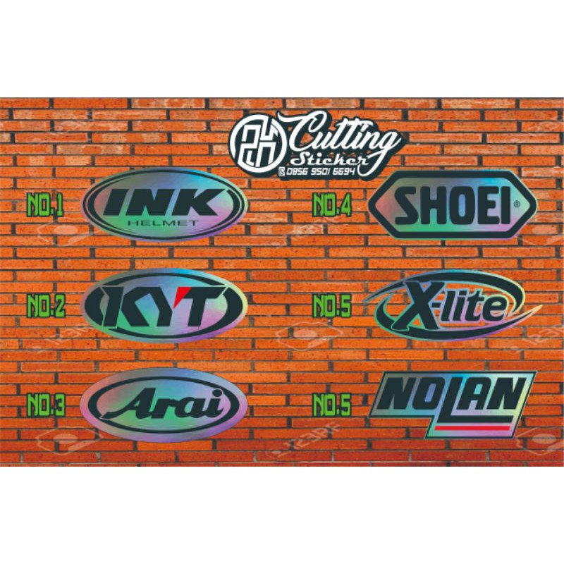Jual Cutting sticker Helm sticker hologram | Shopee Indonesia