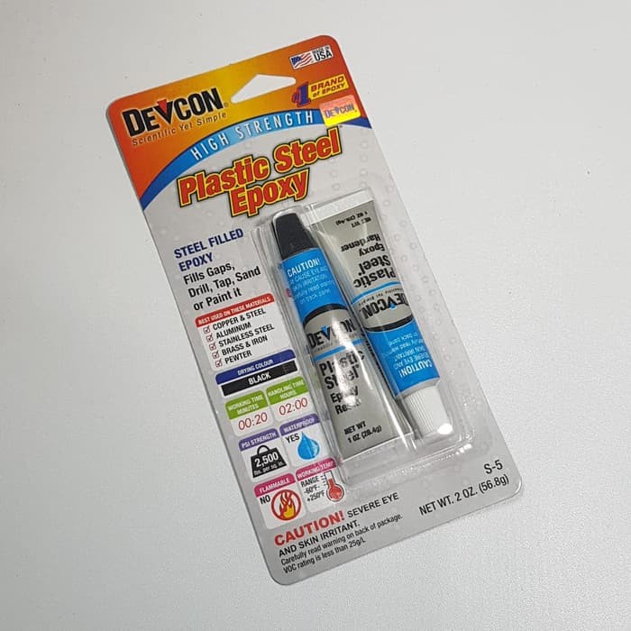 Jual LEM PLASTIC STEEL DEVCON S-5 20 MENIT / LEM BESI DEVCON / LEM ...