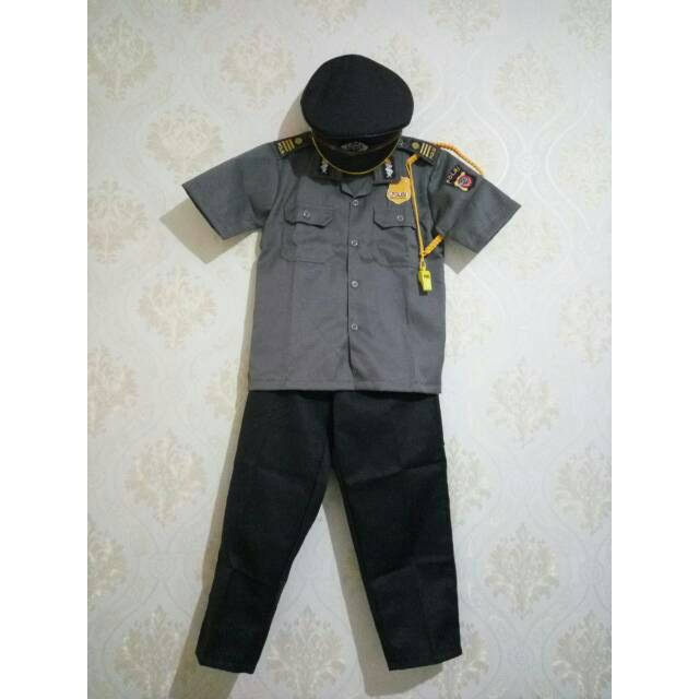 Jual Baju kostum polisi anak / seragam anak profesi polisi | Shopee ...
