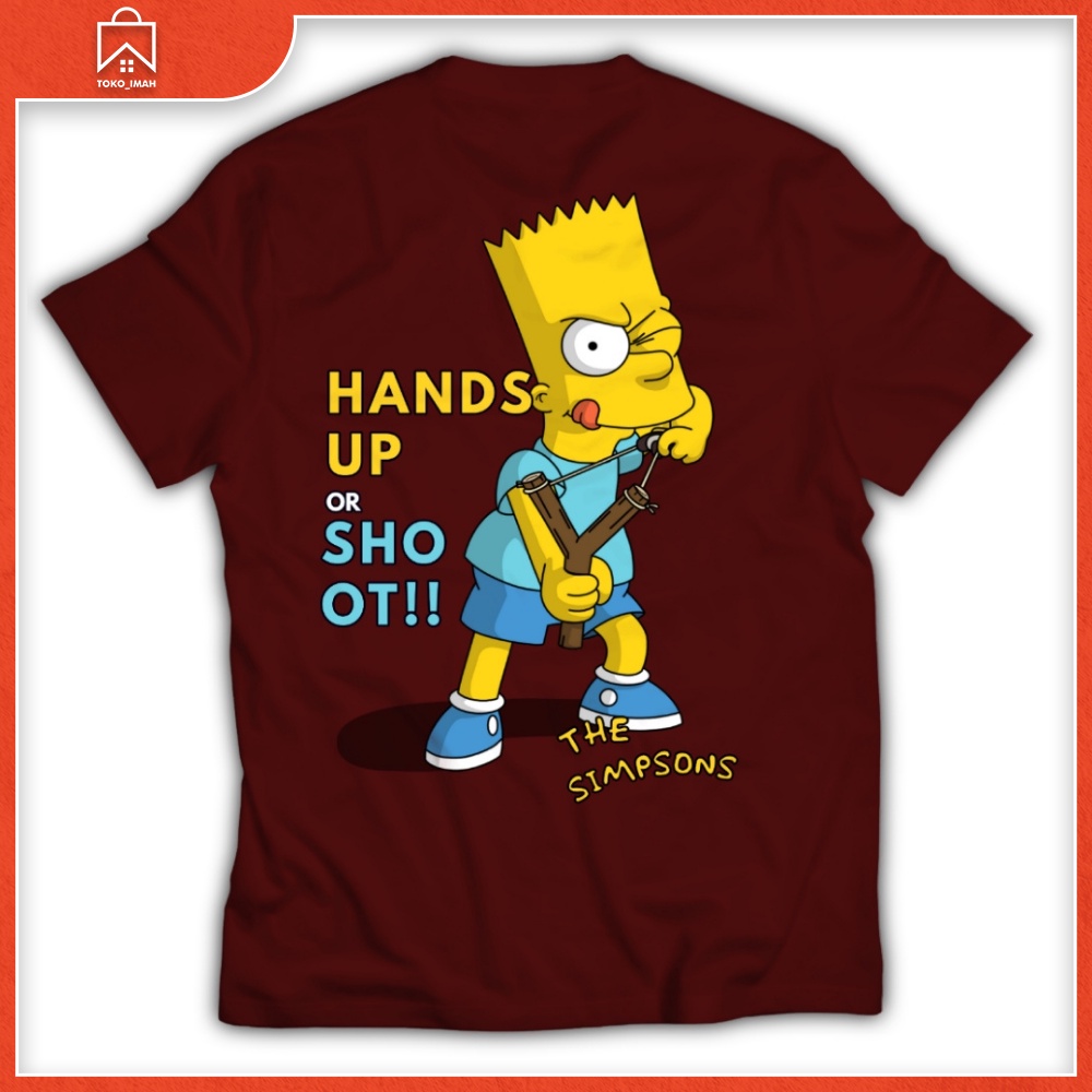 Jual KAOS REMAJA DTF THE SIMPSONS UNISEX| BART SIMPSON HANDS UP T-SHIRT FASHION| BAJU KAOS ...