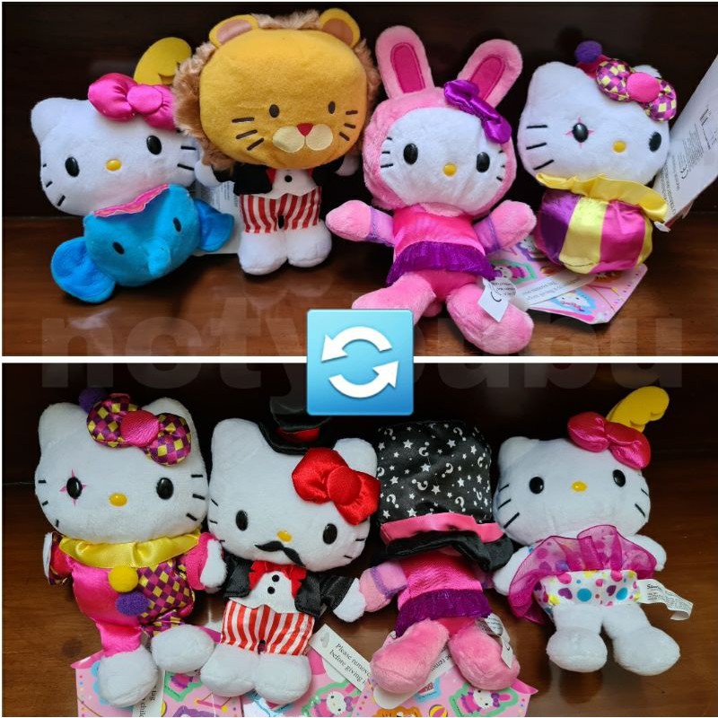 Jual Hello Kitty Magic Circus Turn Inside Out Mascot Set Sanrio ...