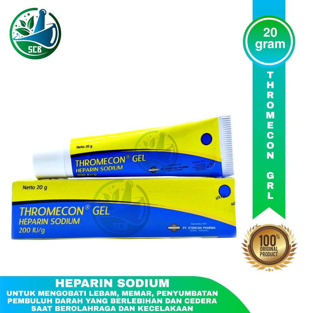Jual THROMECON GEL - Heparin Sodium - Isi 20 g | Shopee Indonesia