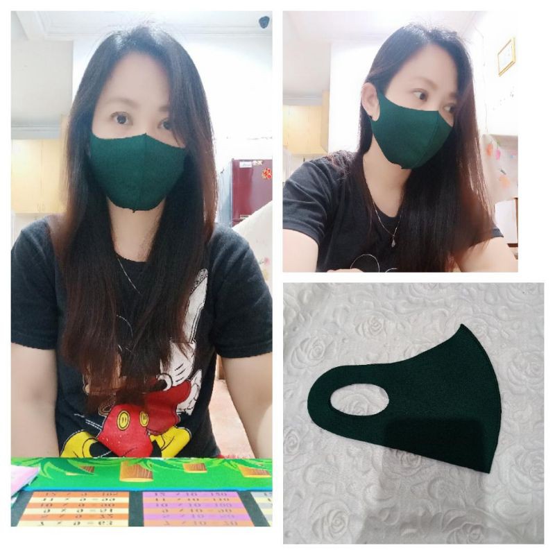 Jual MASKER SCUBA DEWASA/ bahan scuba warna hijau tni | Shopee Indonesia