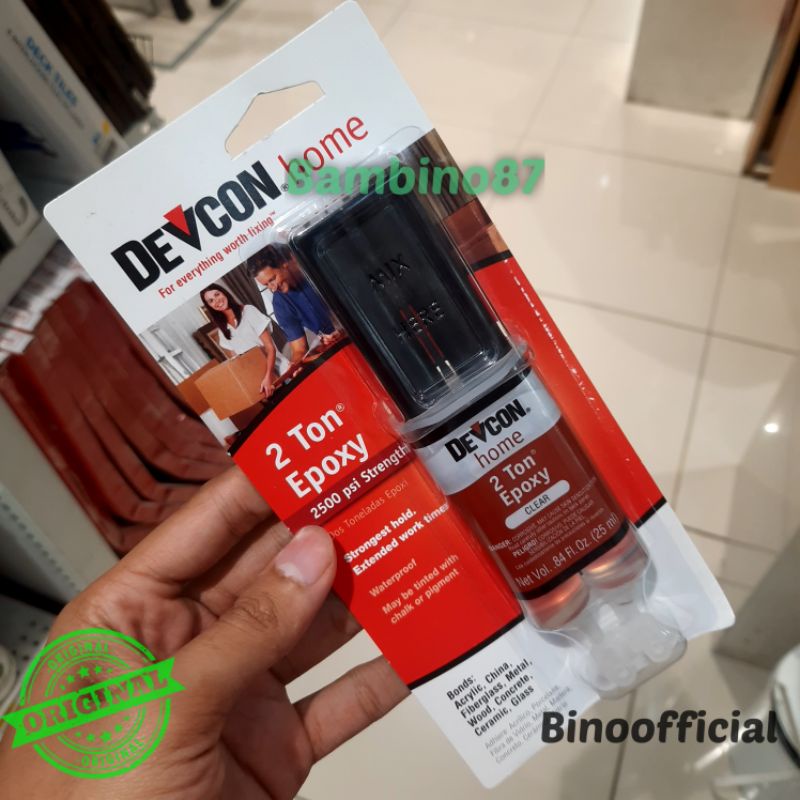 Jual Lem Epoxy Serbaguna 2 TON Clear Bening 25 Ml / Lem Epoxy Aklirik Kaca Plastik keramik Fiber ...