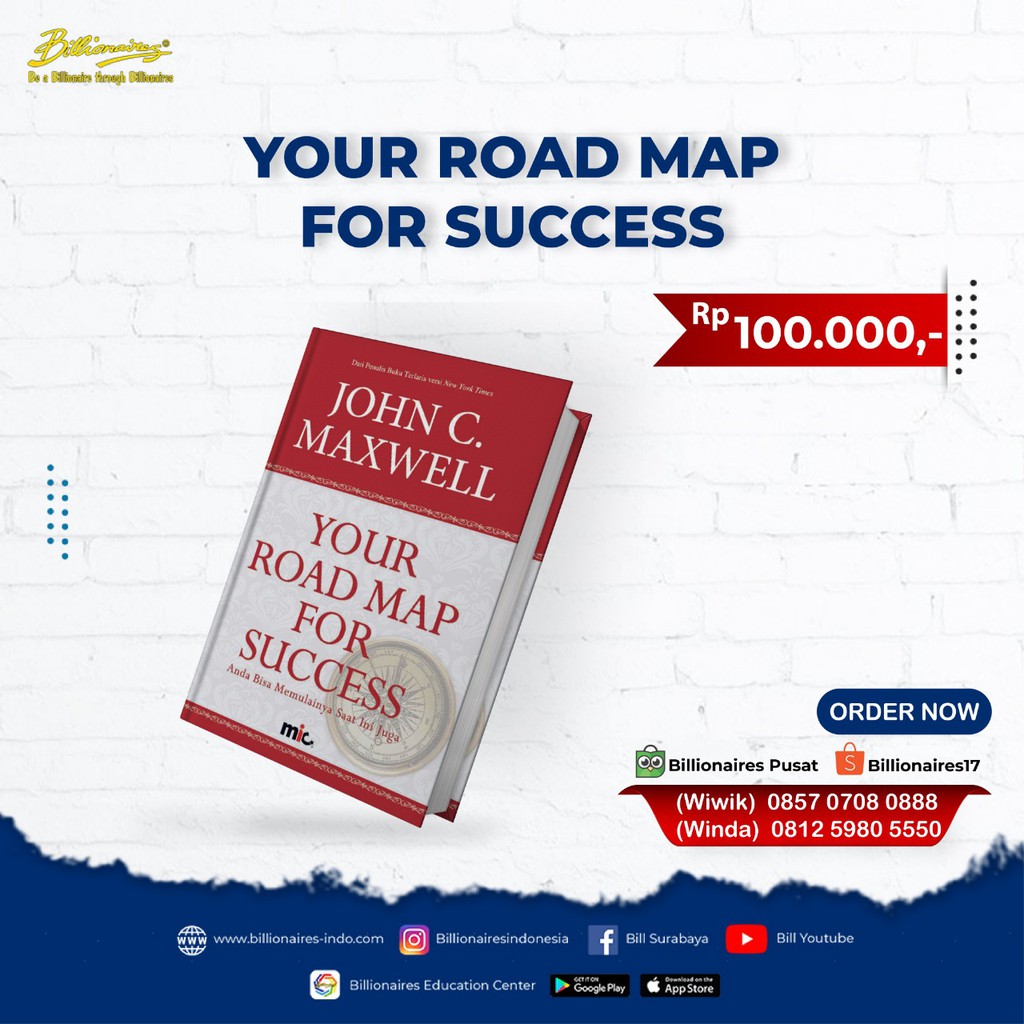 Jual YOUR ROAD MAP FOR SUCCESS - JOHN C. MAXWELL | Shopee Indonesia