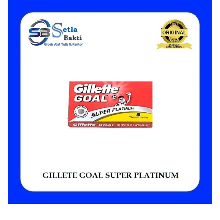 Jual GILLETTE GOAL Super Platinum - Pisau Silet Goal Original - 1 Dus ...
