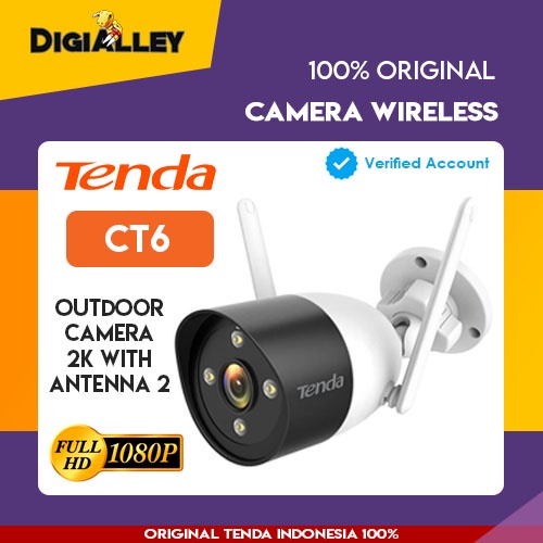 Jual Tenda CT6 Outdoor Wireless Camera 2K 1080P Original Tenda WiFi 2 ...