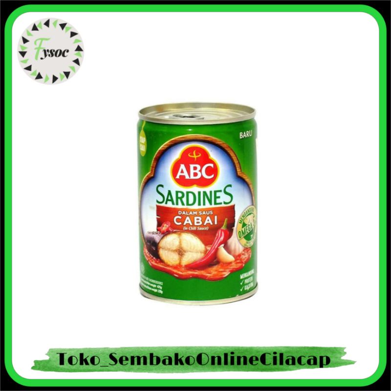 Jual ABC SARDINES DALAM SAUS CABAI 155GR SARDEN KECIL | Shopee Indonesia