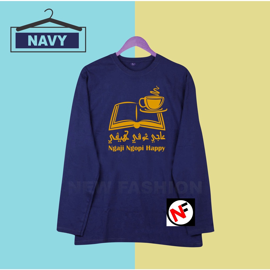 Jual kaos santri ngaji ngopi heppy lengan panjang, kaos pesantren untuk ... Jual kaos santri ngaji ngopi heppy lengan panjang, kaos pesantren untuk ...