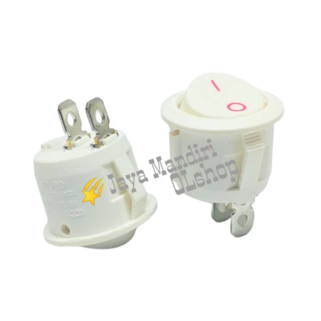 Jual Saklar Switch Bulat ON OFF Putih 2 Pin | Shopee Indonesia