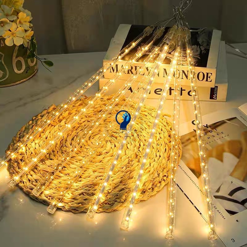 Jual lampu meteor led isi 10 batang/50cm /jatuh rain snow taman hias ...