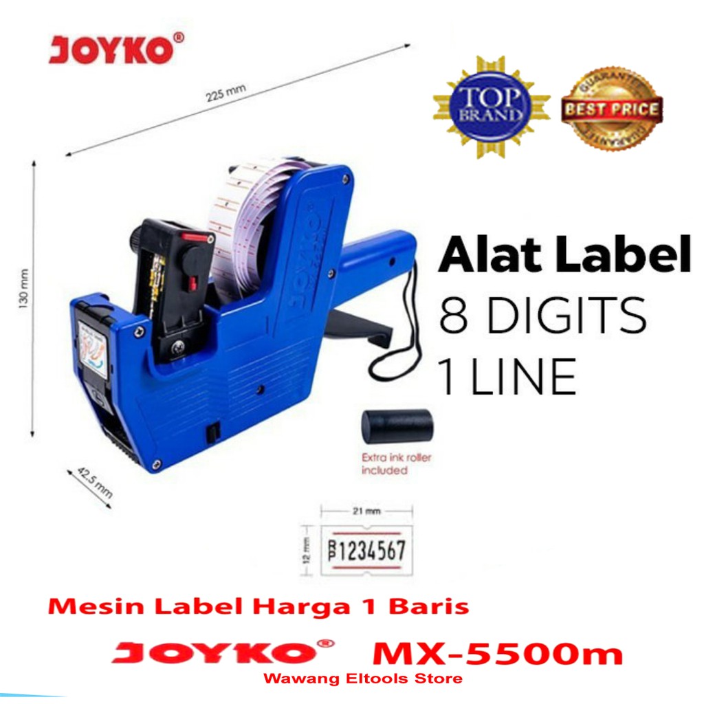 Jual Labeller / Alat Label Harga/Mesin label Harga Joyko MX-5500 / 8 ...
