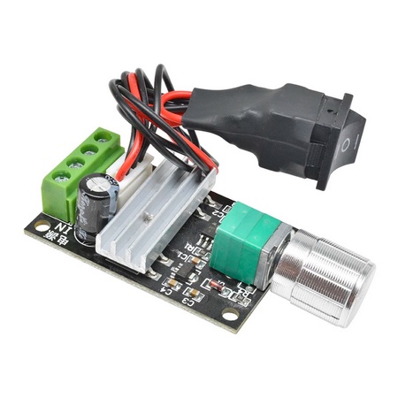 Jual PWM DC Motor Speed Control 3A 6V 12V 24V Reversible PWM Motor DC ...