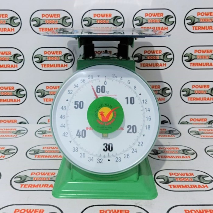 Jual Timbangan Duduk 60 KG Nhon Hoa Vietnam ASLI 60kg Plat Jarum Nhonhoa | Shopee Indonesia