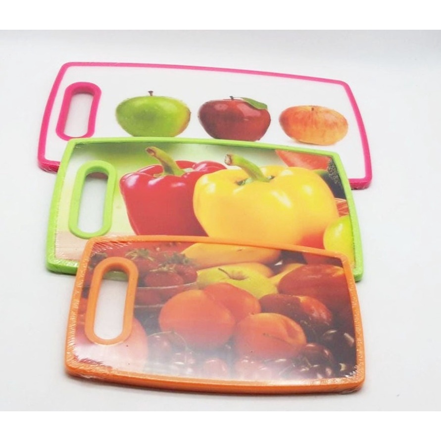 Jual Talenan Motif Buah Plastik Tebal Cutting Board Alas Potong ...