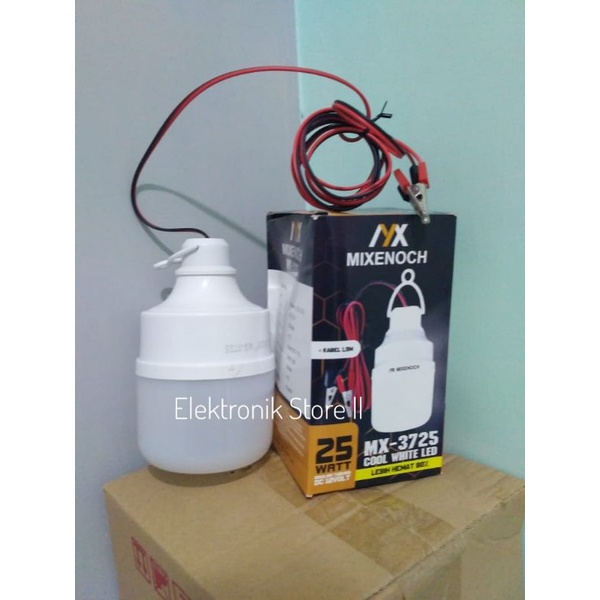 Jual lampu LED DC 12 volt bohlam aki 25 watt | Shopee Indonesia