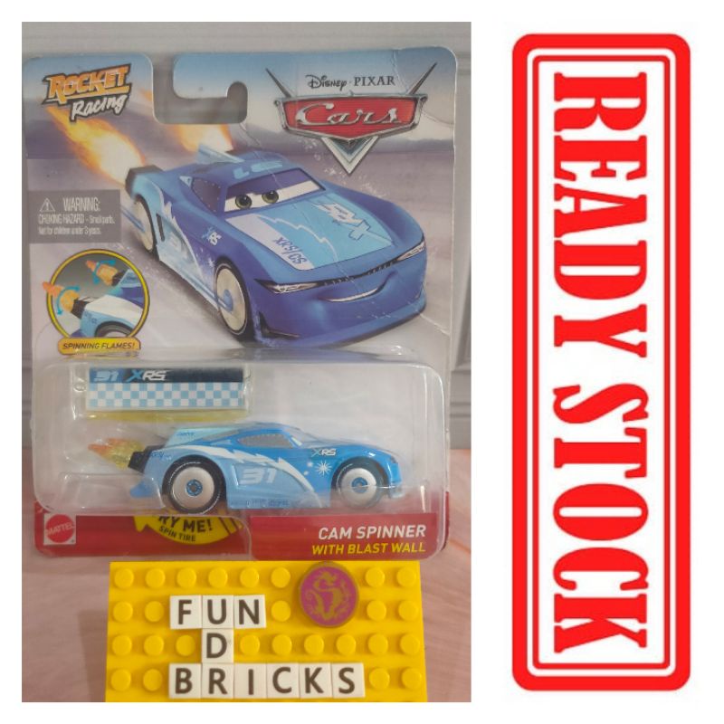 Jual Mattel Cars Rocket Racing Cam Spinner With Blast.Wall | Shopee ...