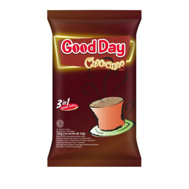 Jual Good Day Coffe Instant Kemasan Pack 10 x 20gr All Varian | Shopee ...
