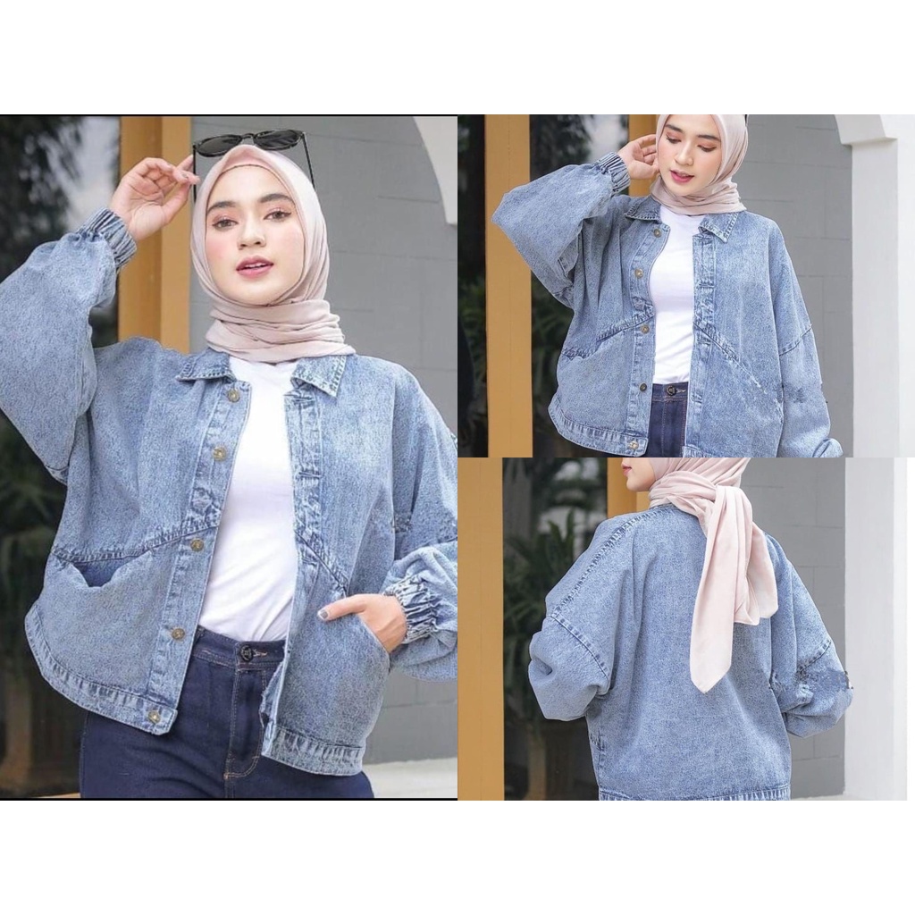 Jual Vintages Women Jackets - Jaket Jeans Wanita | Shopee Indonesia