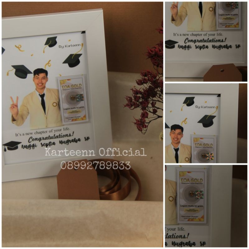 Jual Frame gift 2D 6R berikut ucapan untuk hadiah | Shopee Indonesia
