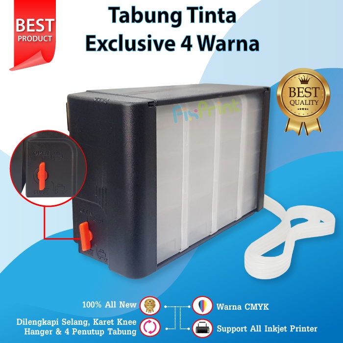 Jual Tabung Tinta Infus 4 Warna 100ml Printer Epson WF7711 WF7611 ...