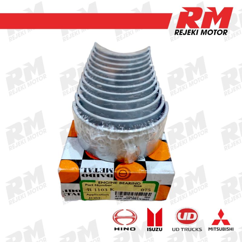 Jual METAL JALAN HINO LOHAN J08E DAIDO OVERSIZE 0,75 R1103K | Shopee ...