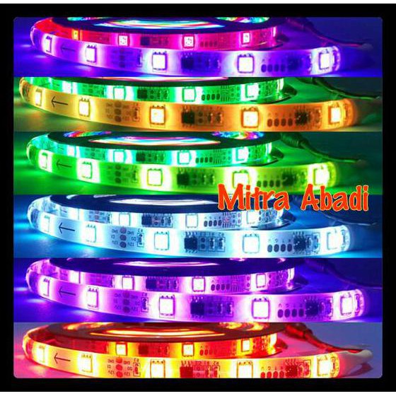 Jual LED STRIP RUNNING SMD 5050 RGB + IC PINTAR IP44 WATERPROOF ...