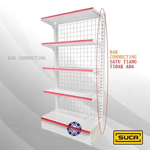 Jual Rak Minimarket - Rak Gondola A3 | Shopee Indonesia