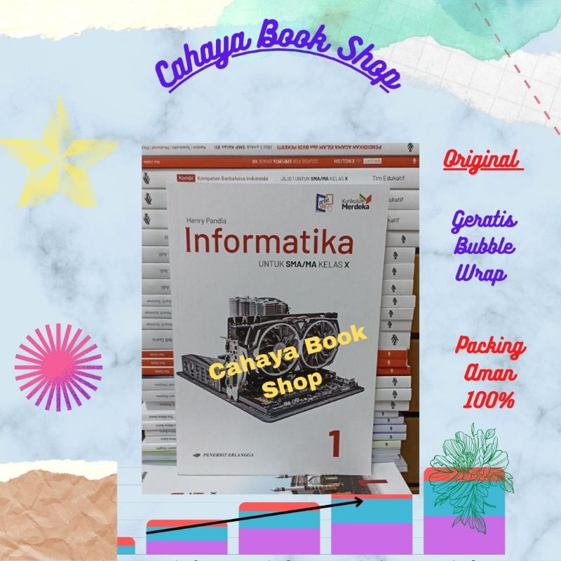 Jual BUKU INFORMATIKA Kelas 10 ,11,12 SMA Kurikulum Kurikulum Merdeka Erlangga | Shopee Indonesia