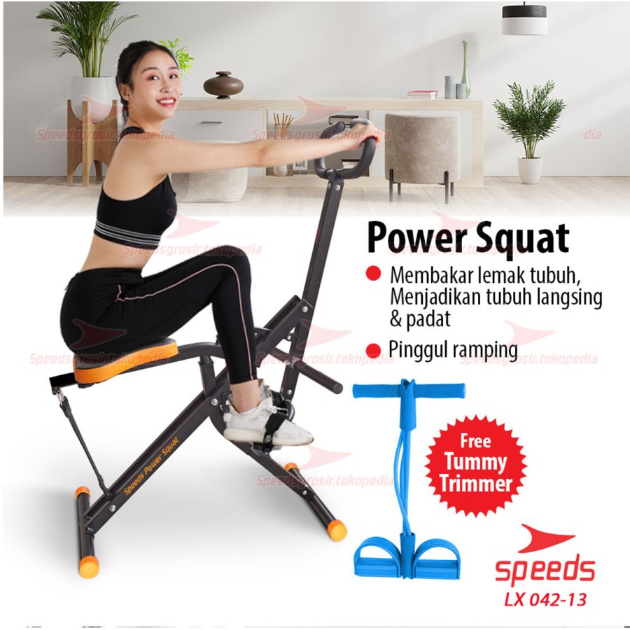 Jual POWER SQUAT ALAT FITNESS SEPEDA FITNESS POWER RIDER SPEEDS 042-13 ...