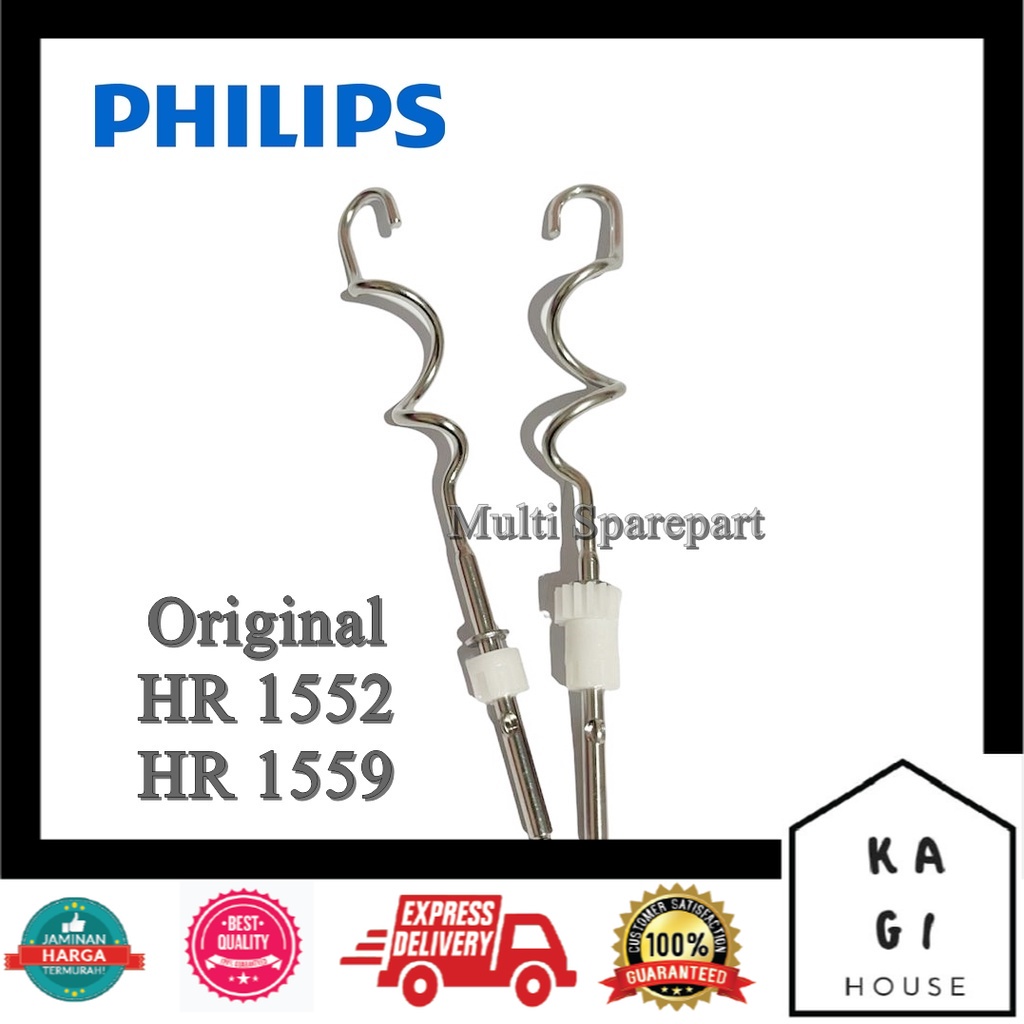 Jual Stick Mixer Dough Hook Philips ORIGINAL HR 1552 HR 1559 Pengaduk ...