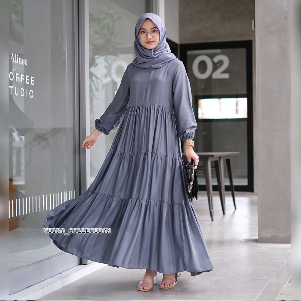 Jual GAMIS REMPEL JUMBO PANJANG BAHAN POLI RAYON | Shopee Indonesia