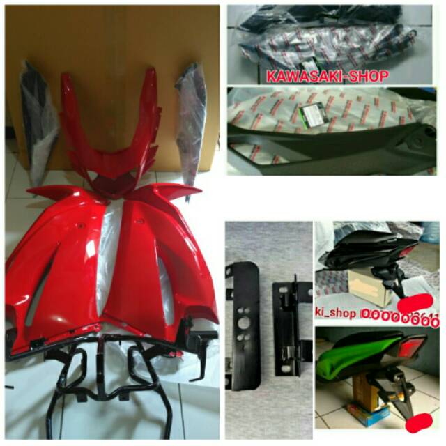 Jual upgrade cover body fairing fering full set ninja rr new original ...
