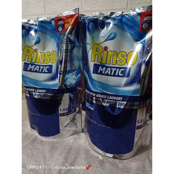 Jual RINSO CAIR LIQUID MATIC 1.65 Liter & BUBUK.(Free Buble&Dus ...