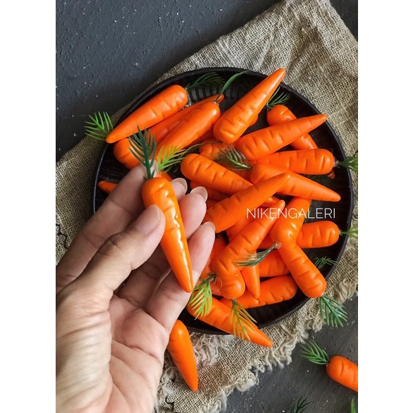 Jual WORTEL MINI ARTIFICIAL - BUAH MINI DEKORASI - BUAH PLASTIK ...